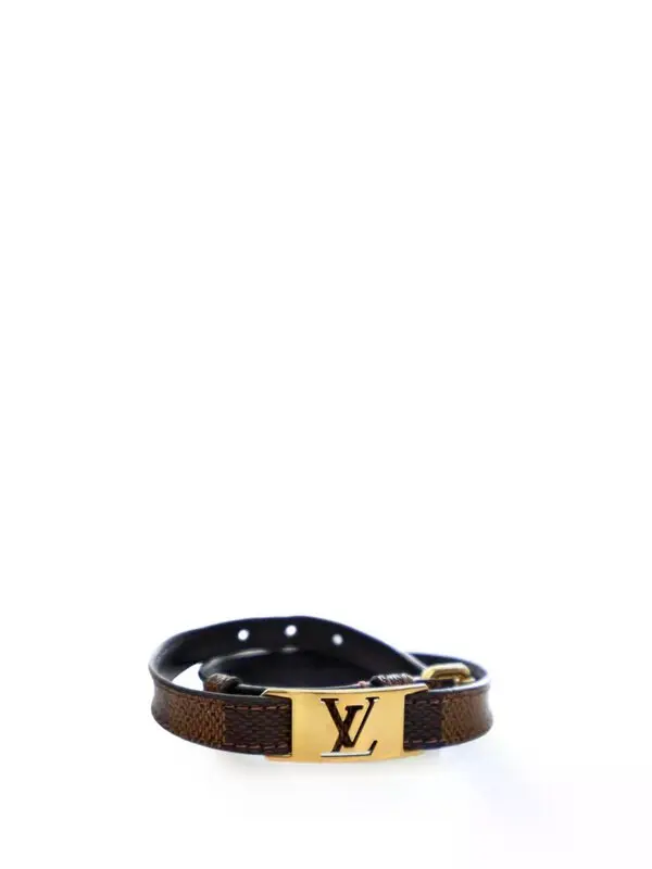 LOUIS VUITTON 2012 Damier Ebene Sign It Bracelet - Brown