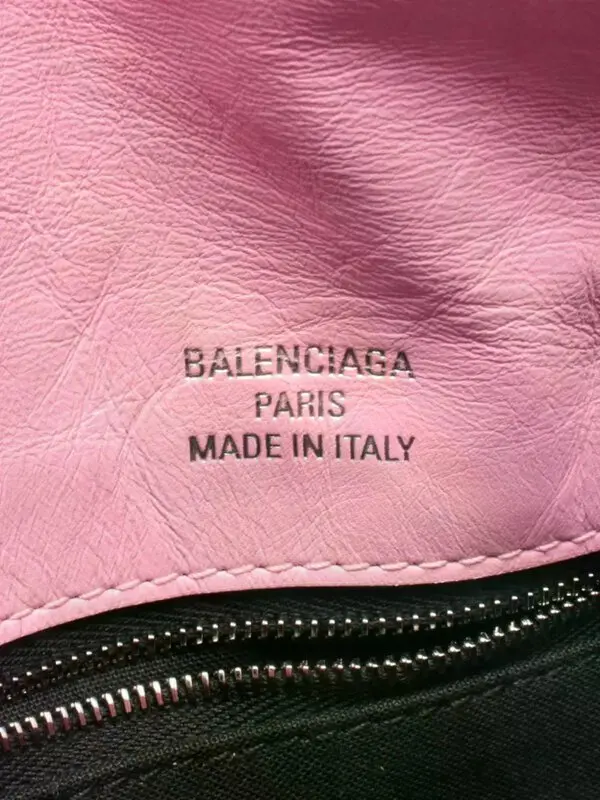 Balenciaga 2010-2026 Small Calfskin Monaco Sling - Pink