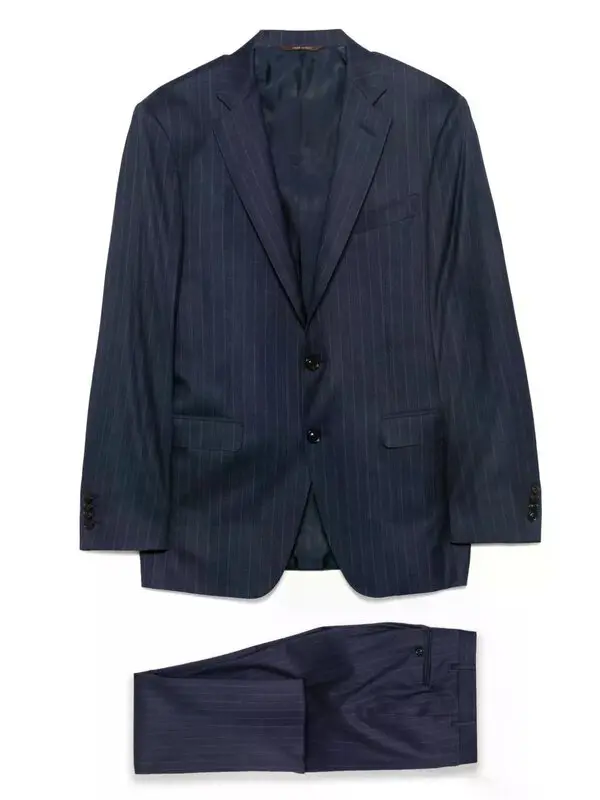 Canali Striped Suit - Blue