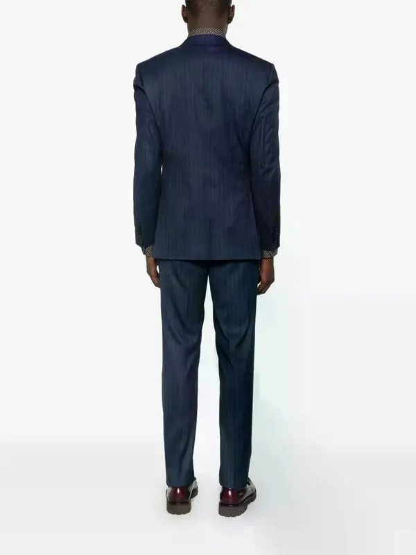 Canali Striped Suit - Blue