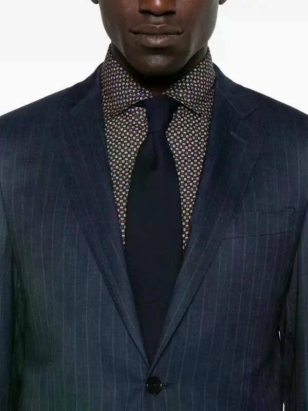 Canali Striped Suit - Blue