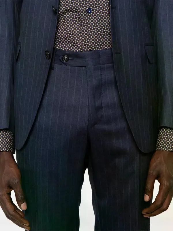 Canali Striped Suit - Blue