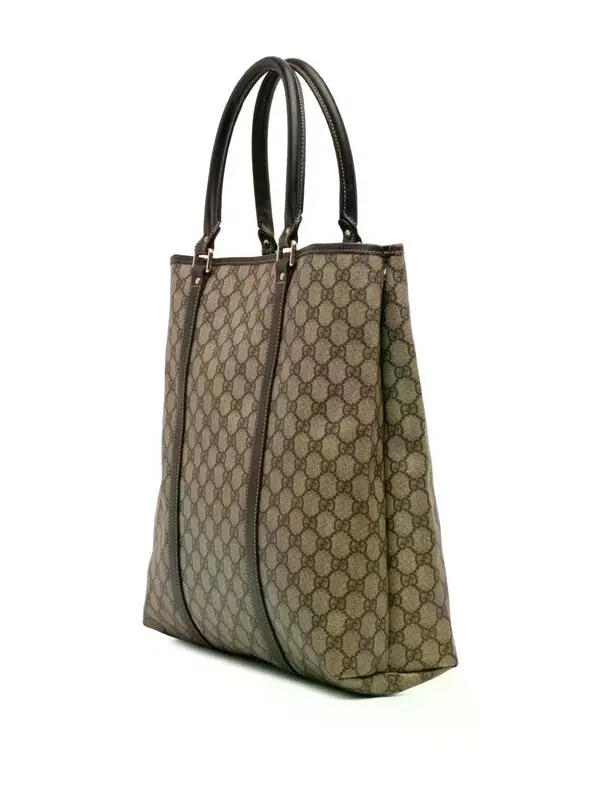 Gucci 2016-2026 Gg Supreme Joy Vertical Tote Bag - Brown