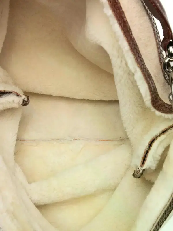 Loewe 2000-2010 Leather Trimmed Hobo Bag