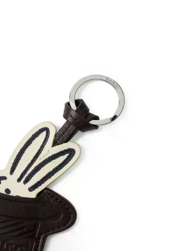 Paul Smith Rabbit Graphic Keyring - Brown