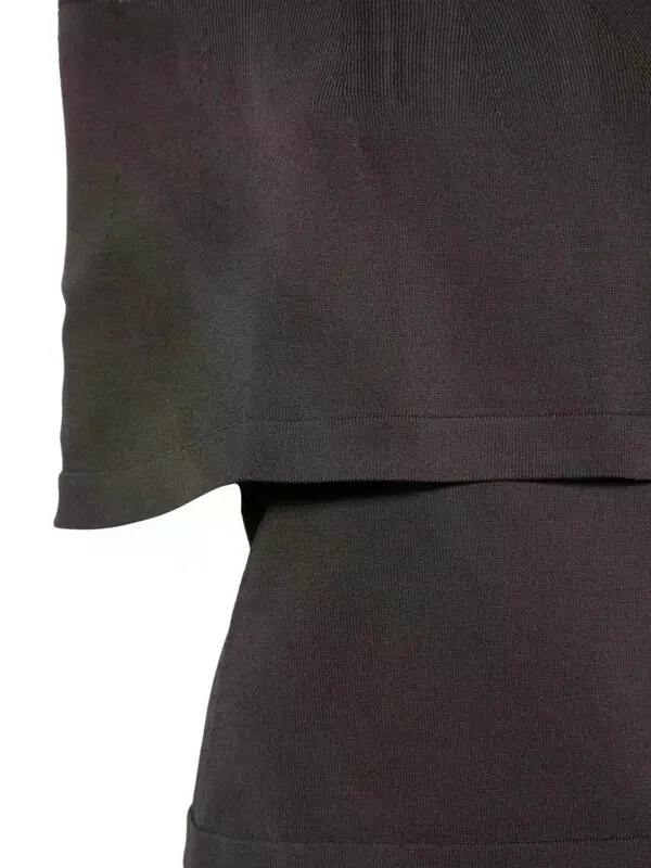 Liviana Conti Layered Strapless Top - Brown