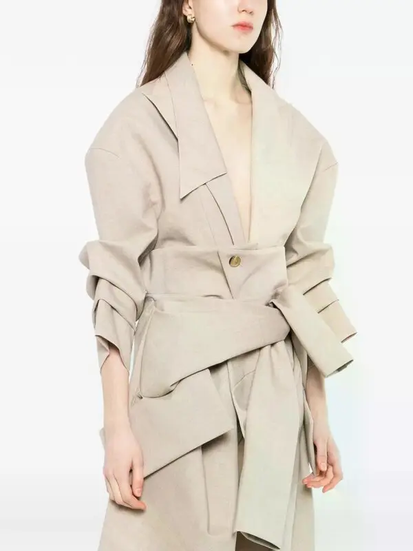 A.W.A.K.E. Mode Shirt-collar Tailored Bodysuit