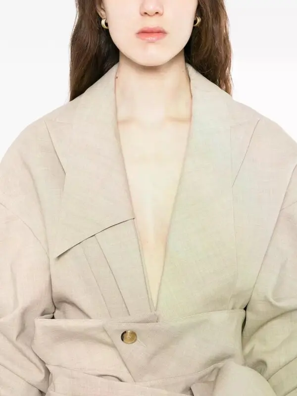 A.W.A.K.E. Mode Shirt-collar Tailored Bodysuit
