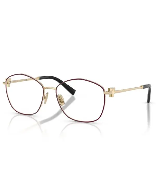 Tiffany & Co. Irregular Eyeglasses - Burgundy On Pale Gold