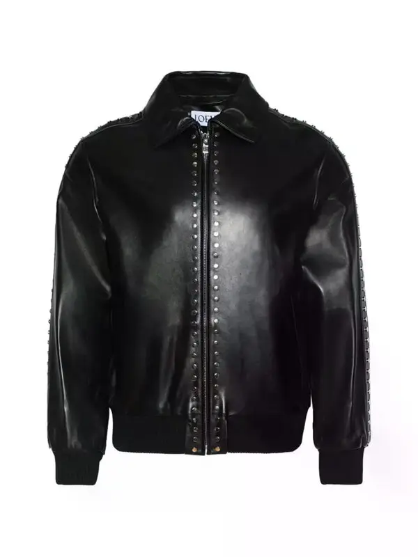 Loewe Studded Leather Bomber Jacket