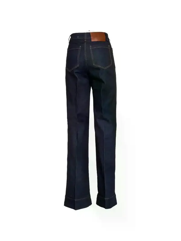 Victoria Beckham Alina Patch-pocket Jeans - Blue