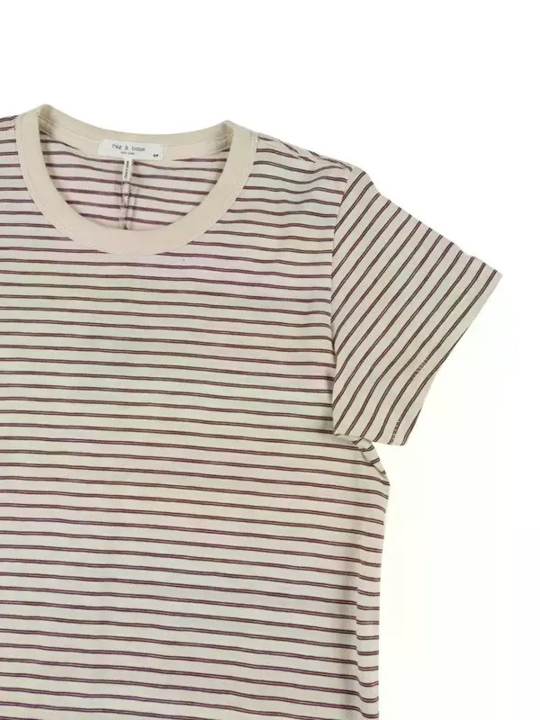 Rag & Bone Striped Slub T-shirt - Neutrals