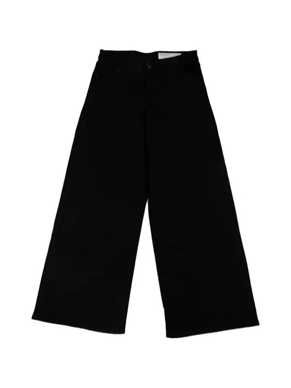 Rag & Bone Aiden Low-rise Wide-leg Jeans - Black