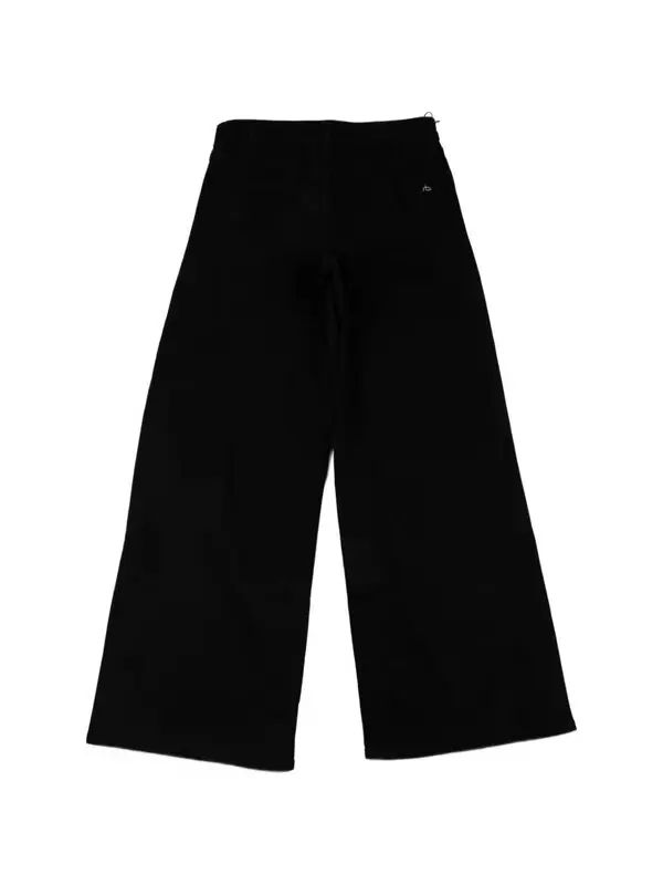 Rag & Bone Aiden Low-rise Wide-leg Jeans - Black