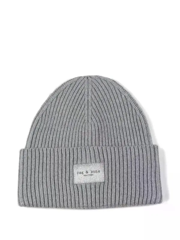 Rag & Bone Ribbed Beanie - Grey