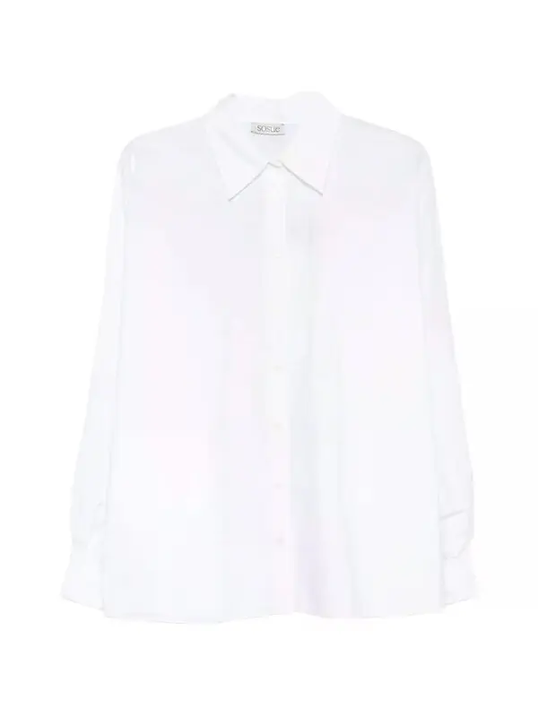 SOSUE Cotton Button-down Shirt - White