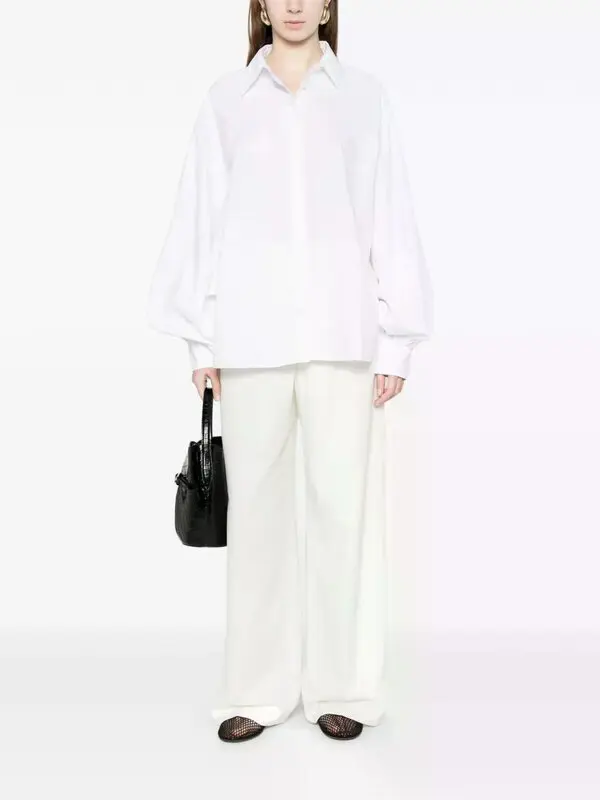 SOSUE Cotton Button-down Shirt - White