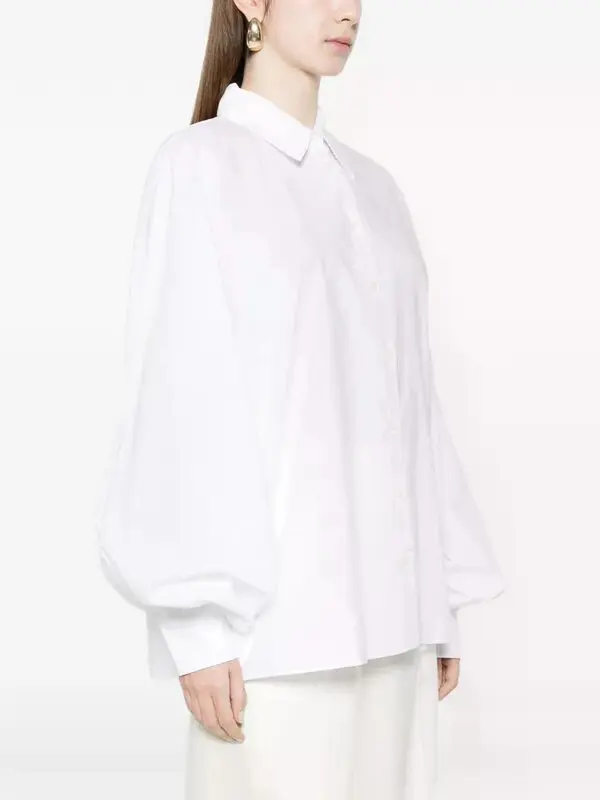 SOSUE Cotton Button-down Shirt - White