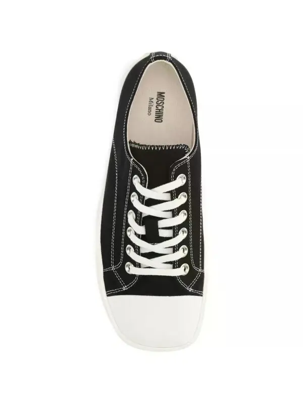 Moschino Contrast Toe Sneakers - Black