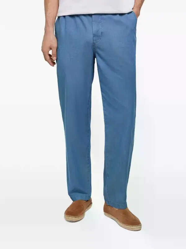 MC2 SAINT BARTH Calais Belt-loop Trousers - Blue