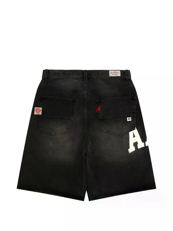 AAPE BY *A BATHING APE Logo-graphic Cotton Shorts