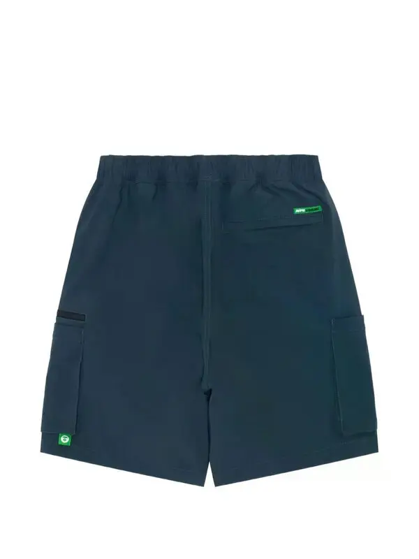 AAPE BY *A BATHING APE Logo Patch Shorts - Blue