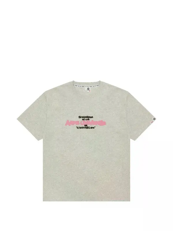 AAPE BY *A BATHING APE Printed T-shirt - Grey