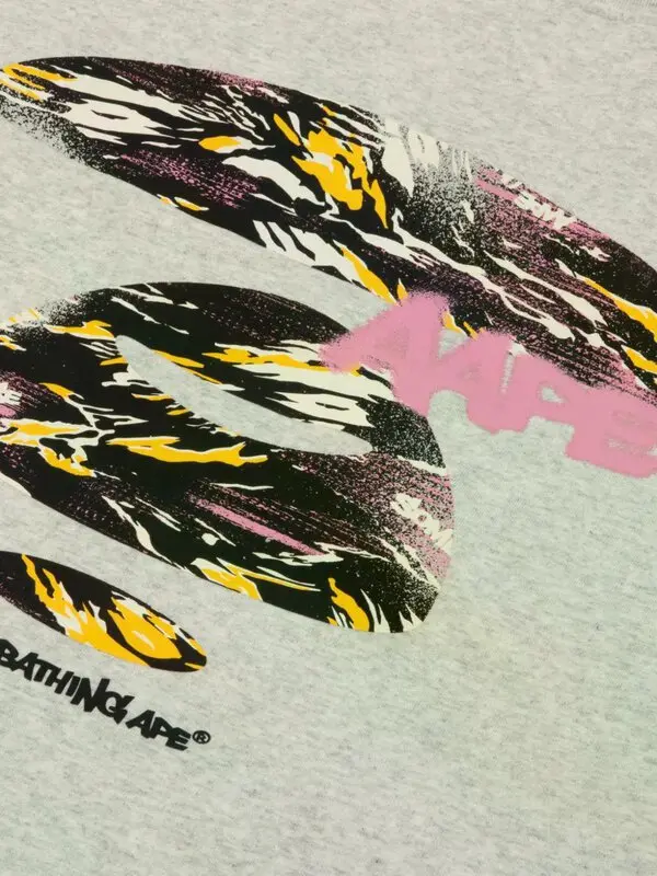 AAPE BY *A BATHING APE Printed T-shirt - Grey