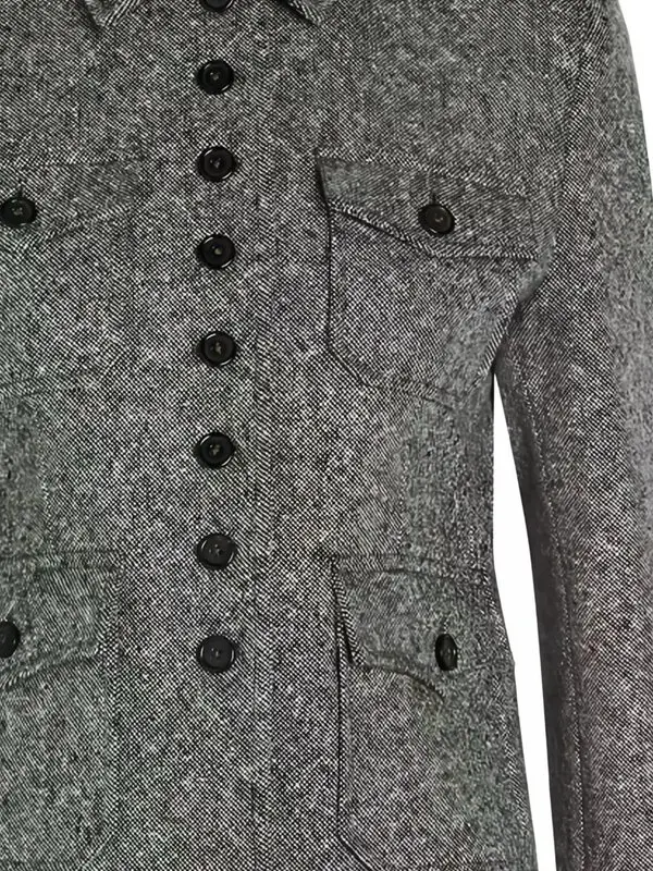 NILI LOTAN Jamison Buttoned Jacket - Grey