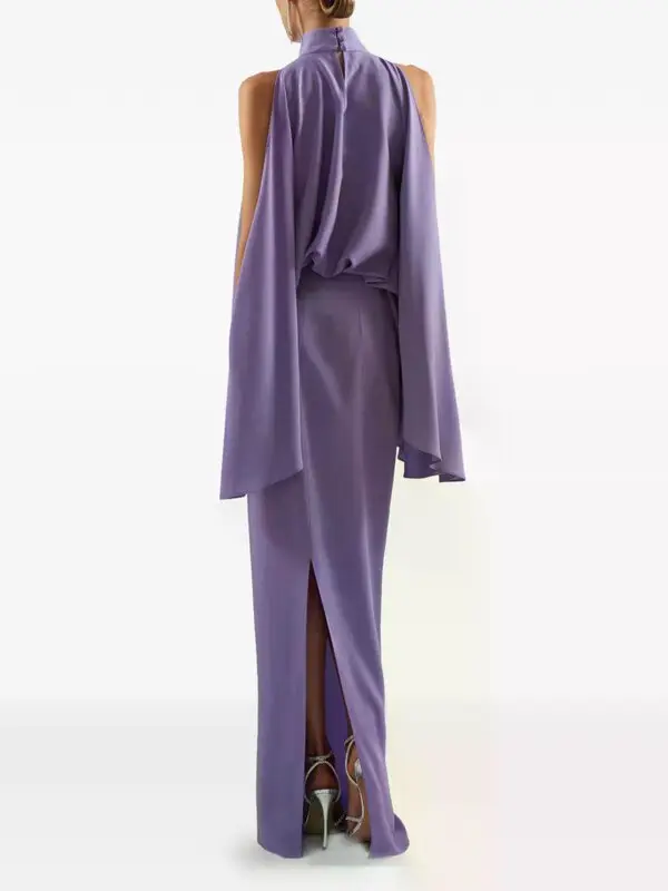 TALLER MARMO Bacall High Neck Dress - Purple