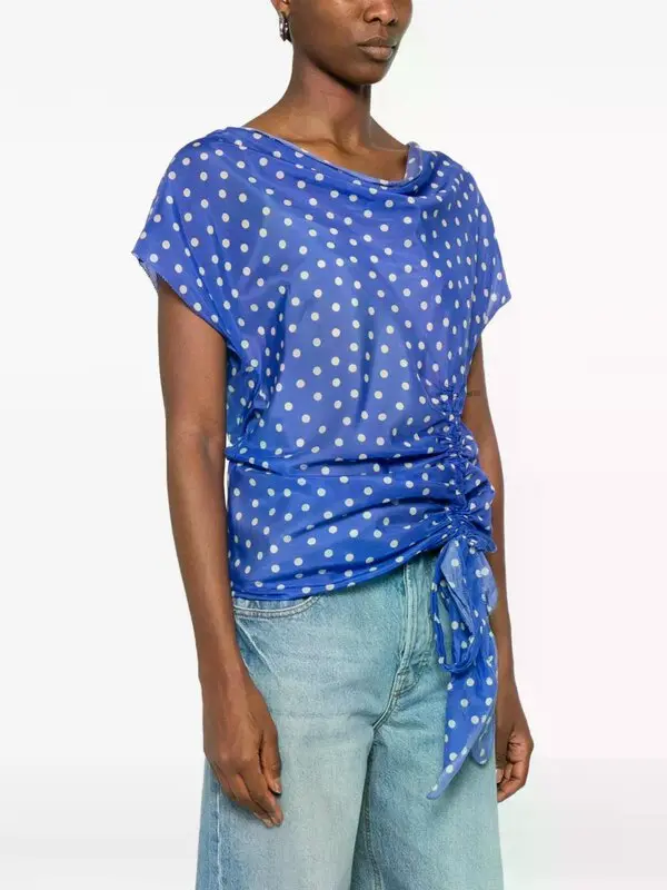 PSOPHIA Polka-dot Blouse Set