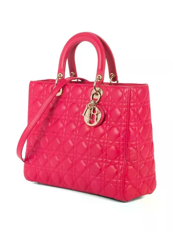 Dior Lady Quilted Bag - Pink