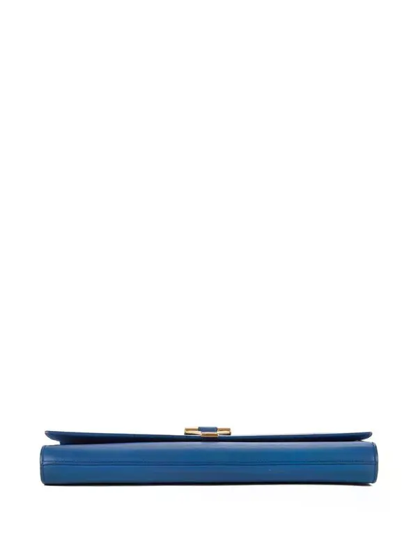 Saint Laurent Ligne-y Clutch - Blue