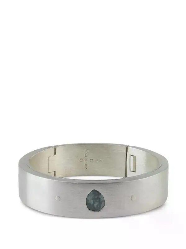 PARTS OF FOUR Diamond Slab Bracelet - Silver