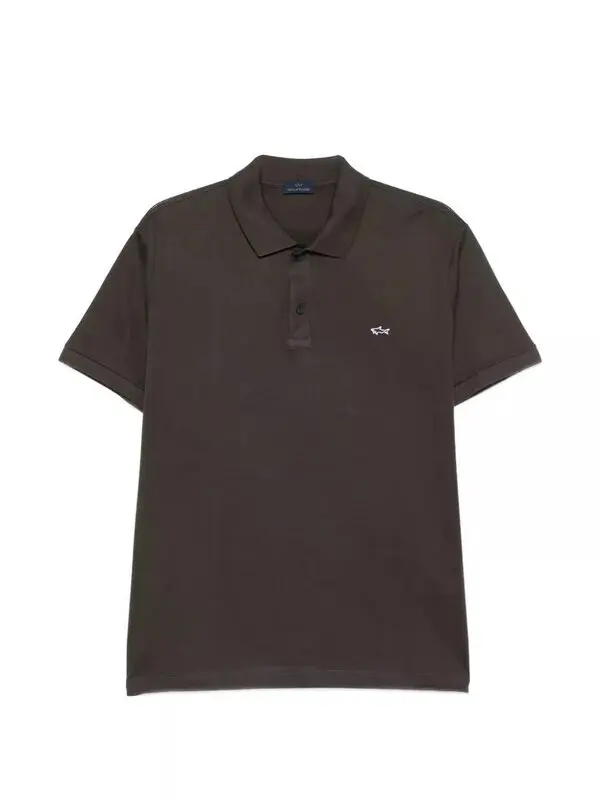 Paul & Shark Logo Polo Shirt - Brown