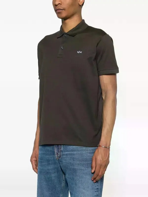 Paul & Shark Logo Polo Shirt - Brown
