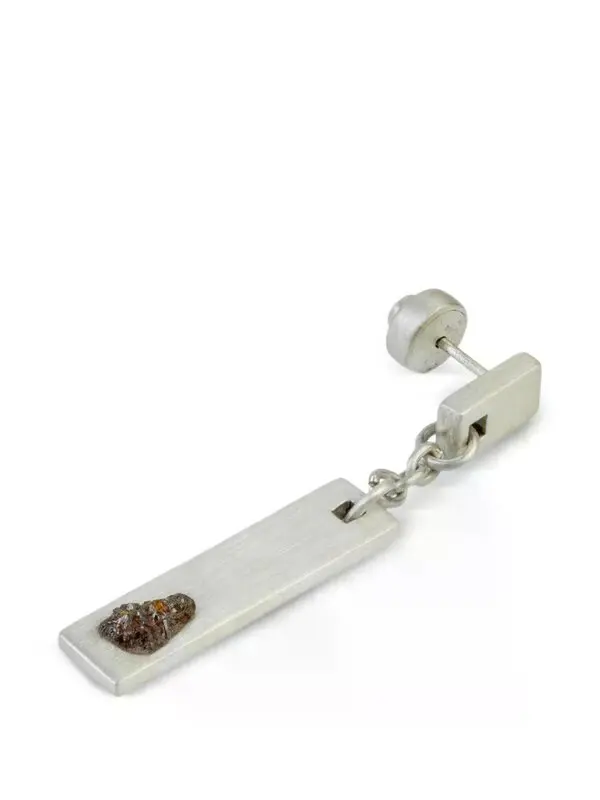 PARTS OF FOUR Plate Dangle Earring - Silver