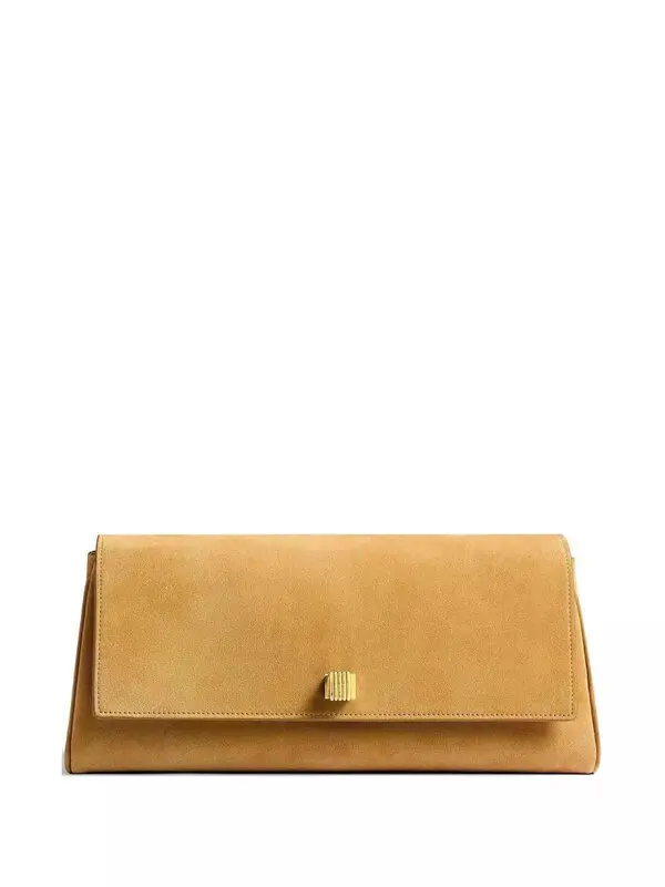 Khaite Audrey Flap-front Clutch - Neutrals