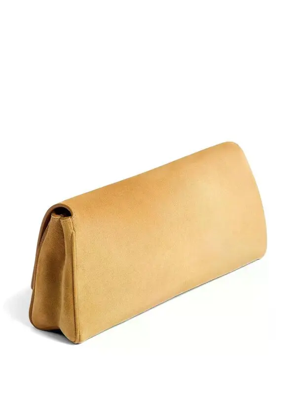 Khaite Audrey Flap-front Clutch - Neutrals