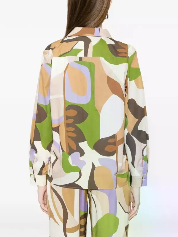 Marella Printed V-neck Top