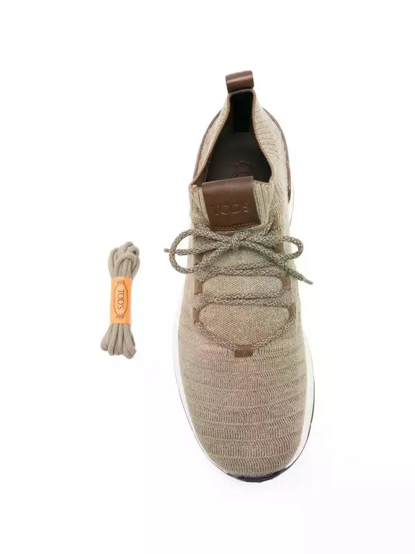 TOD'S Round-toe Lace-up Sneakers - Neutrals