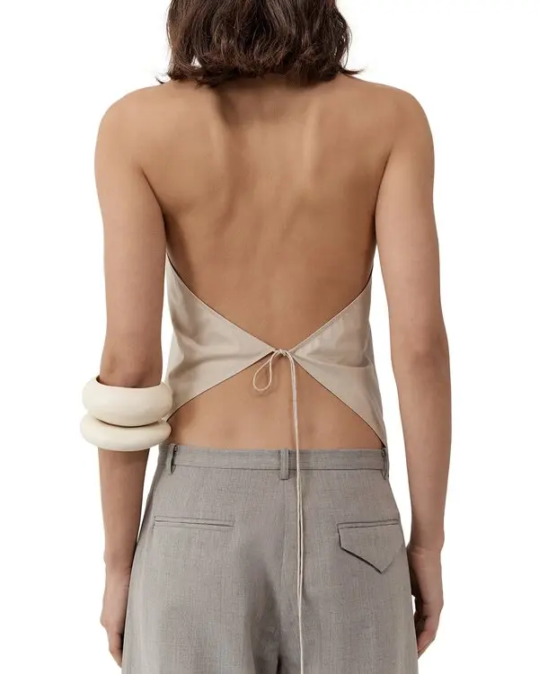 ST. AGNI Halter Top - Champagne