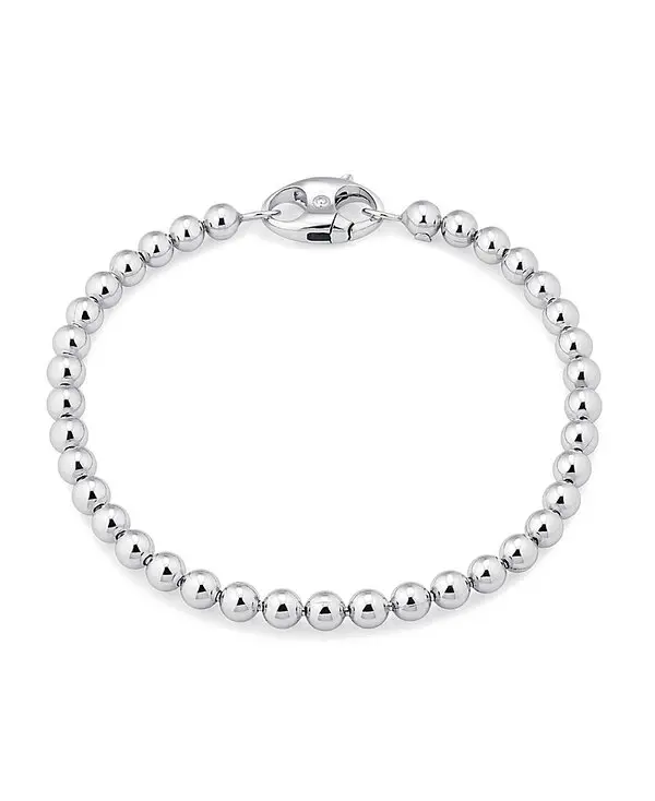 ORADINA Sterling Baller Bead Bracelet - Silver