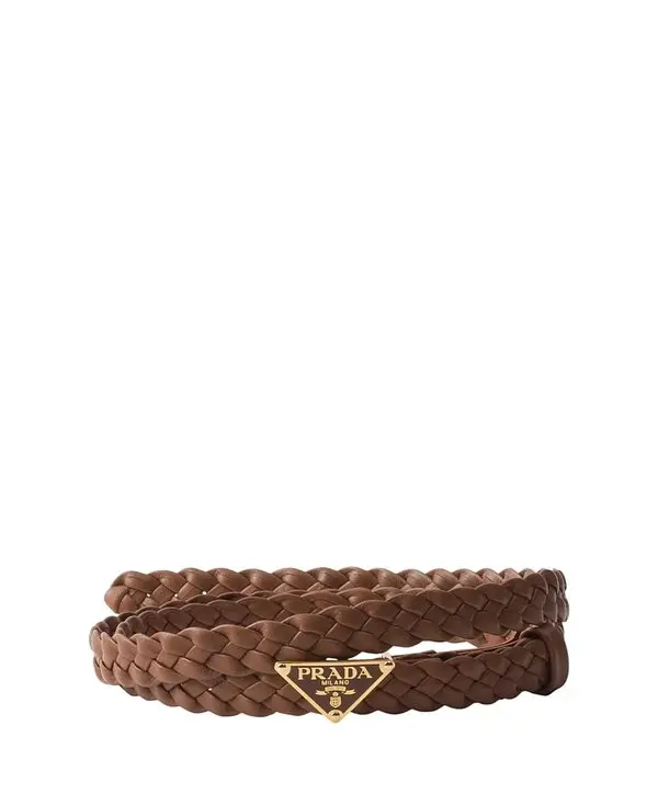 Prada Nappa Leather Belt - Brown