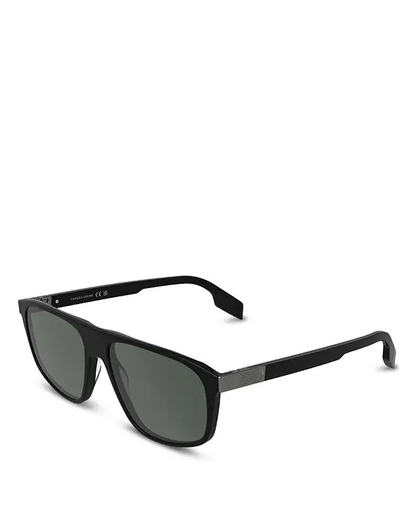Canada Goose Barrel Hinge Evolution Flat Top Sunglasses, 58mm - Black