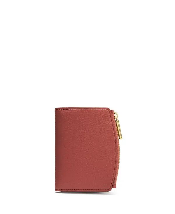 Cuyana Fold Zip Wallet - Dark Terracotta