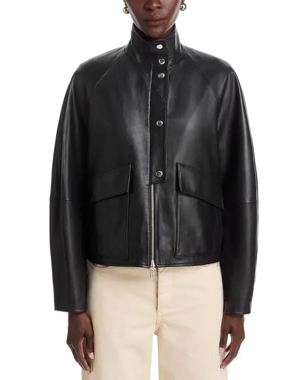 BY MALENE BIRGER Suzanne Leather Jacket - Black