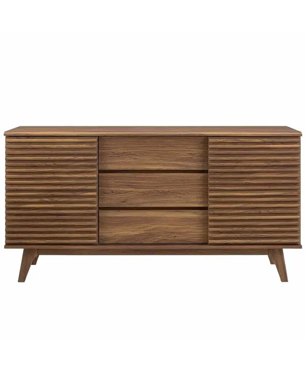 MODWAY Render 63 Sideboard Buffet Table Or Tv Stand - Walnut
