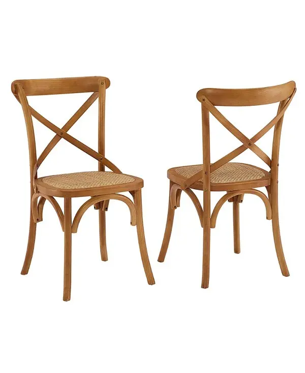 MODWAY Gear Dining Side Chair, Set Of 2 - Walnut