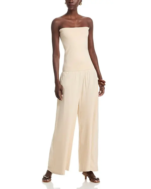 BY MALENE BIRGER Marciel Bandeau Jumpsuit - Oyster Gray